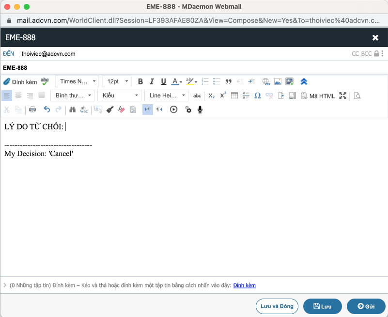 2. Hướng dẫn xét duyệt đơn xin nghỉ việc - ADC-Tài liệu hướng dẫn - Wiki ADC Group